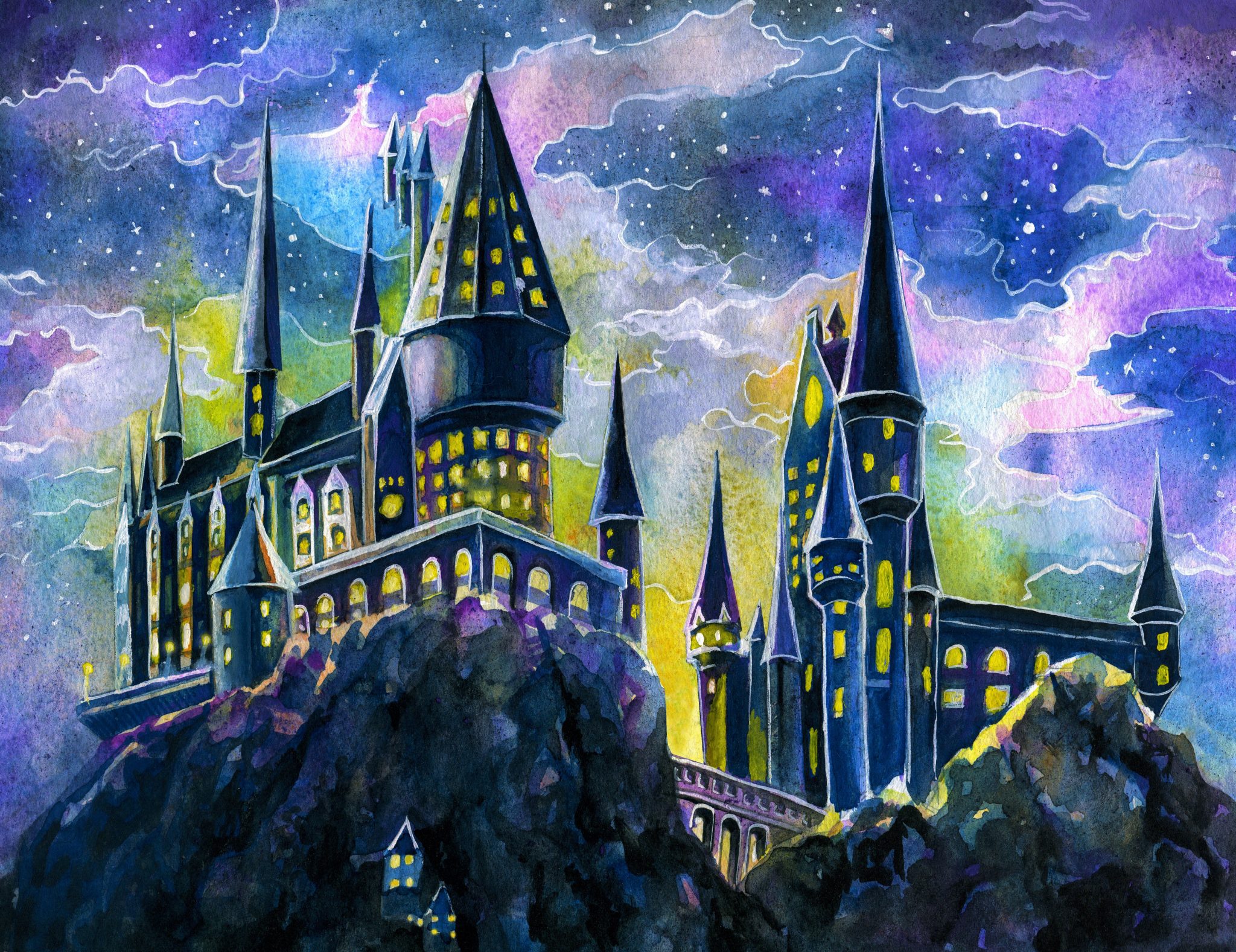 Haunted Castle By Rahozina Viktoriia 50 60 Cm approx 20 X 24 In 