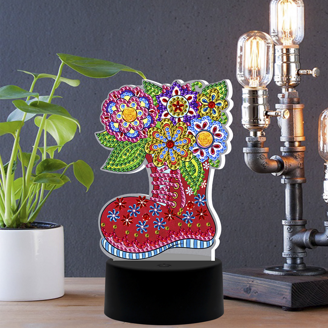 Boot of Flowers 5D LED Color-changing Nightlight